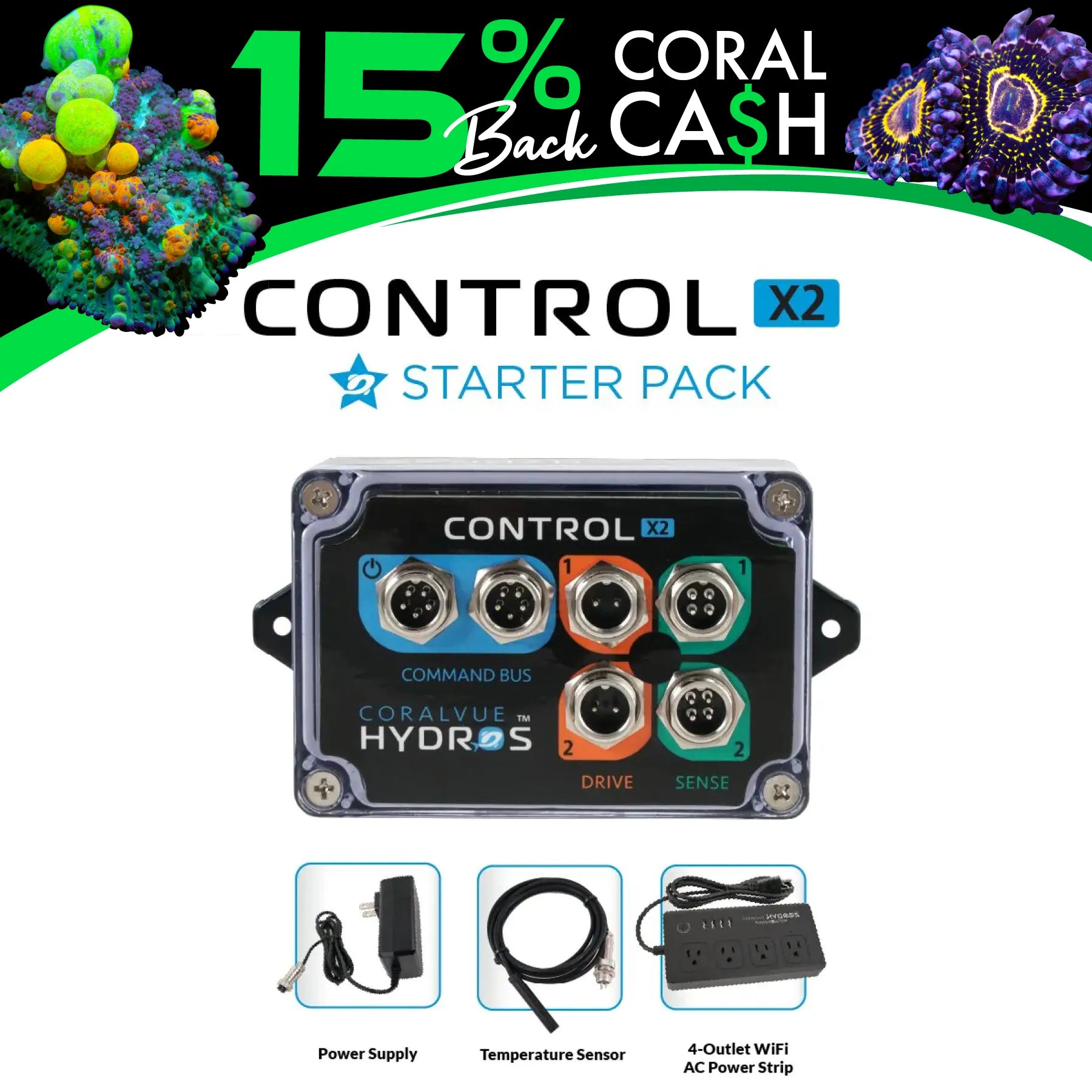 Hydros Control x2 Aquarium Controller Starter Pack – Whitlyn Aquatics