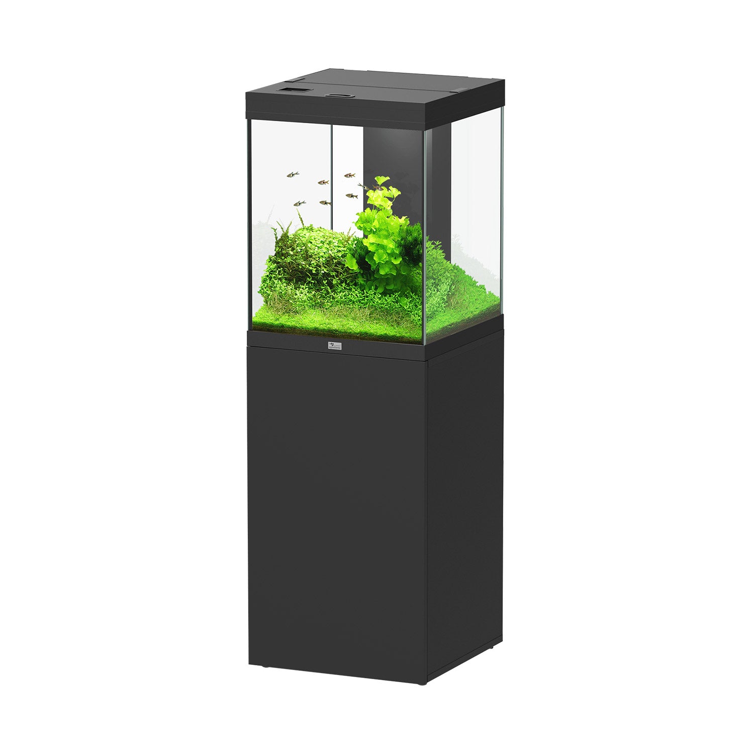 Aquatlantis Tower 163 Aquarium & Stand 45 Gallon (White / Black ...